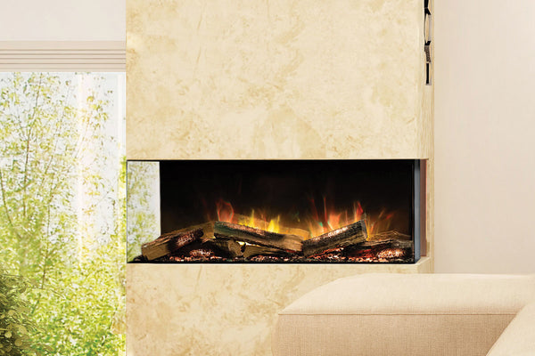 Flamerite Fires E-FX 40-inch 3-Sided 2-Sided Built In Electric ...