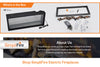 SimpliFire Forum 43'' Outdoor Built-in Electric Fireplace - SF-OD43 ...